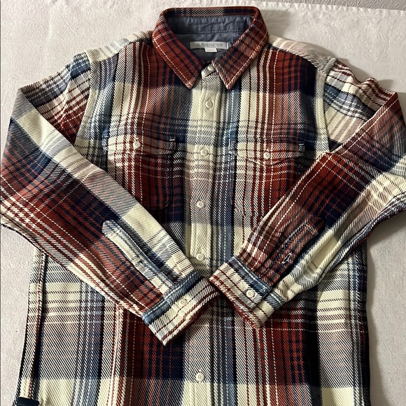 Outerknown | Shirts | Outerknown Blanket Shirt Henna Rouge Plaid | Poshmark